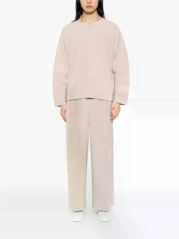 Issey Miyake Pleated Long Sleeves T-shirt