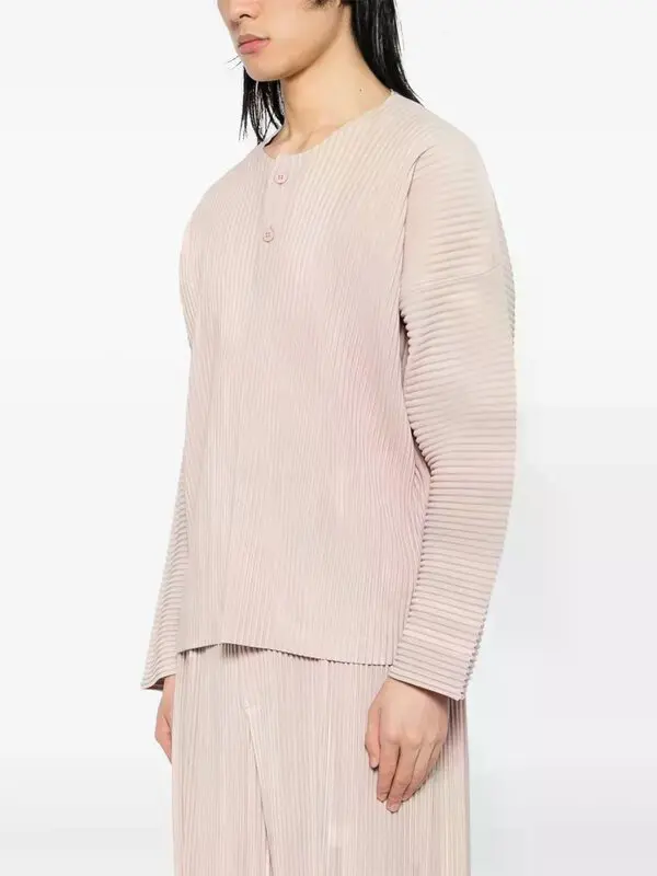 Issey Miyake Pleated Long Sleeves T-shirt