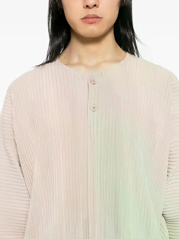 Issey Miyake Pleated Long Sleeves T-shirt