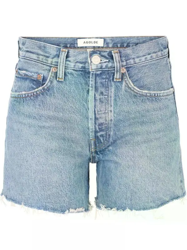 AGOLDE Parker Denim Shorts - Blue