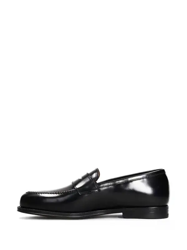 GREEN GEORGE Penny Loafers - Black