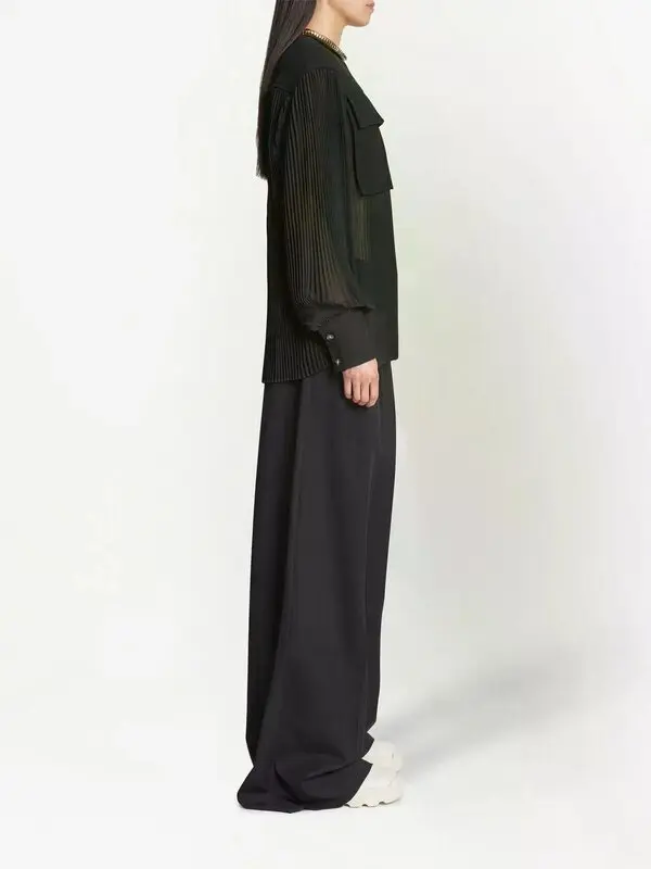 Proenza Schouler Pleated Long-sleeved Blouse
