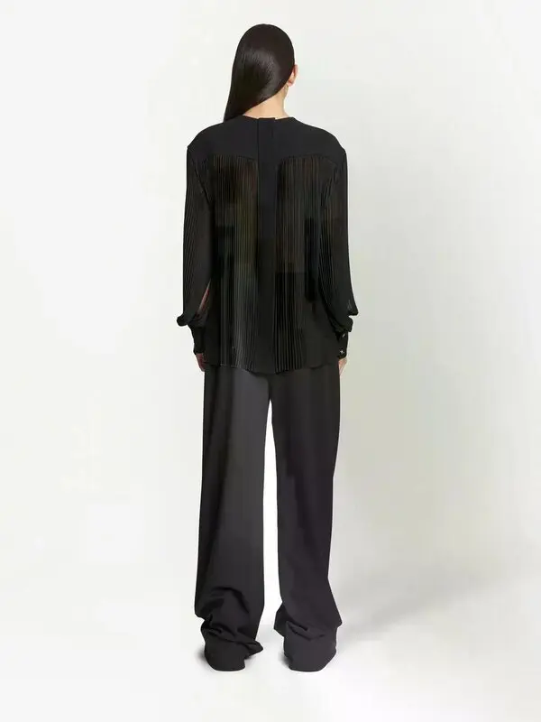 Proenza Schouler Pleated Long-sleeved Blouse
