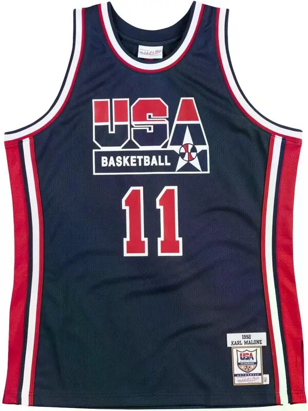 Mitchell & Ness Team Usa 1992 Karl Malone Authentic Basketball Jersey