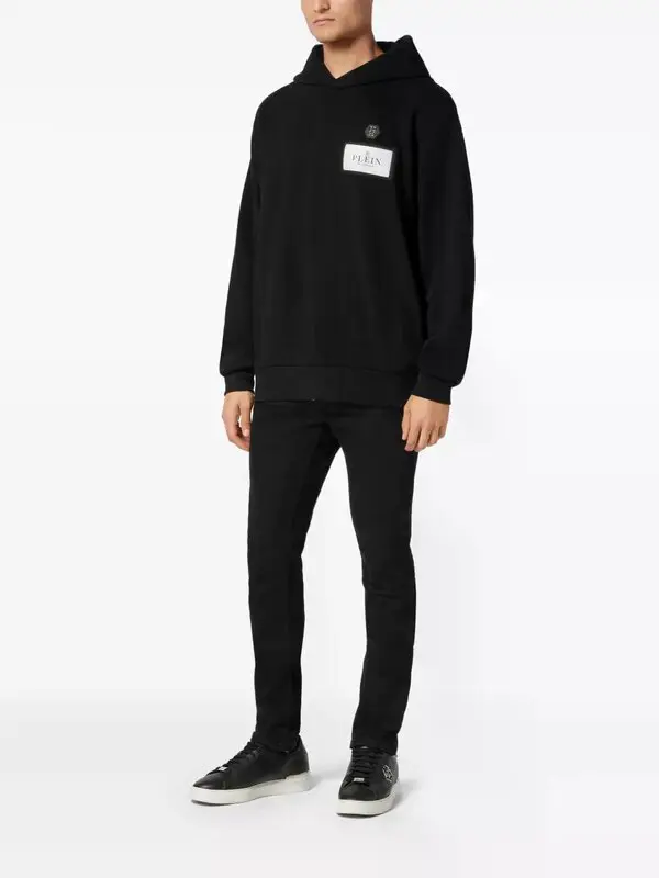 Philipp Plein Logo-print Hoodie - Black