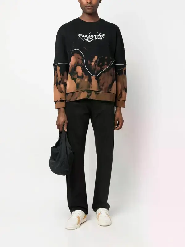 PALMER Embroidered Logo Cotton Sweatshirt