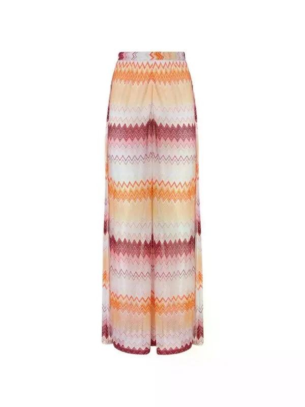 Missoni Zigzag-pattern Trousers - Pink