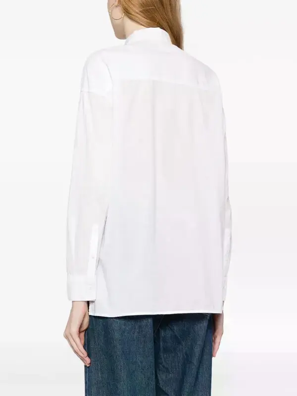 JAMES PERSE Spread Collar Cotton Poplin Shirt