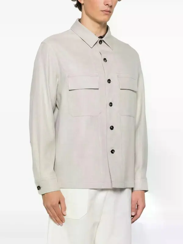 Zegna Cut-away-collar Shirt