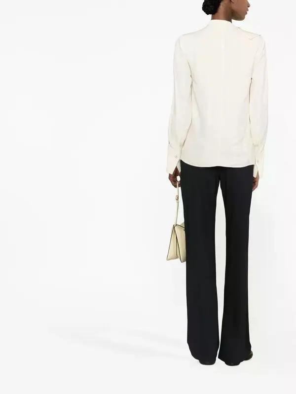 JIL SANDER Satin Shirt With Asymmetric Neck