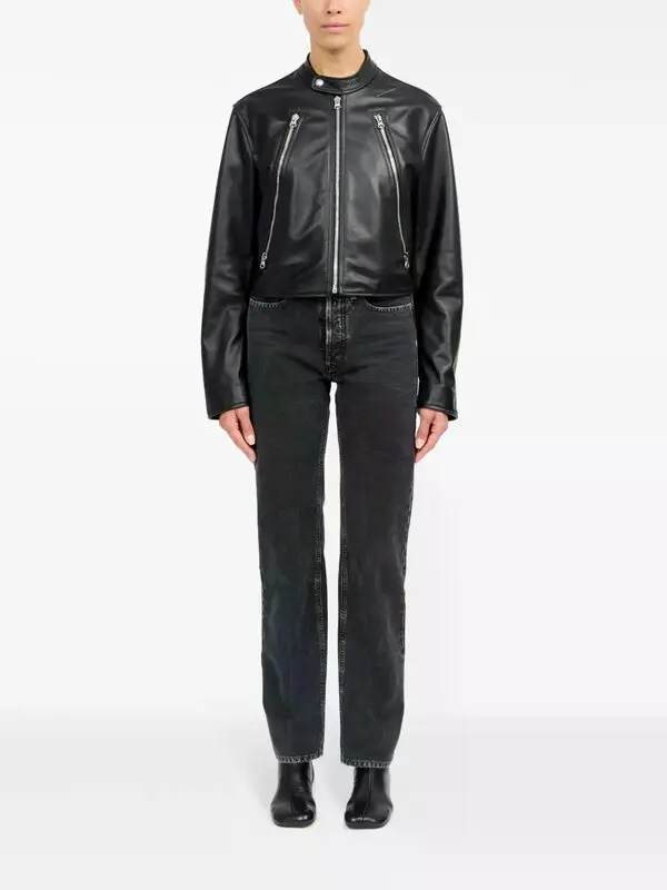 MAISON MARGIELA Calf Leather Moto Jacket