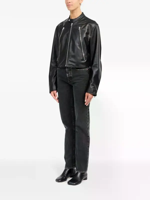 MAISON MARGIELA Calf Leather Moto Jacket