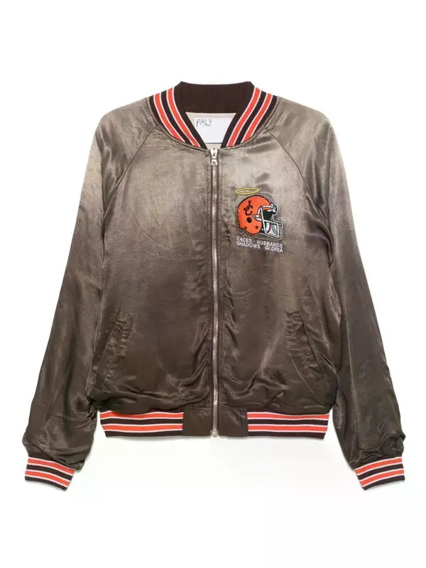 PALY Cassavettes Bomber Jacket With Embroidered Motif - Brown