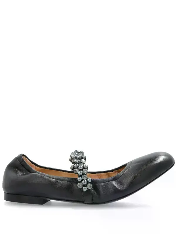 STUART WEITZMAN Rhinestone Embellished Ballet Flats