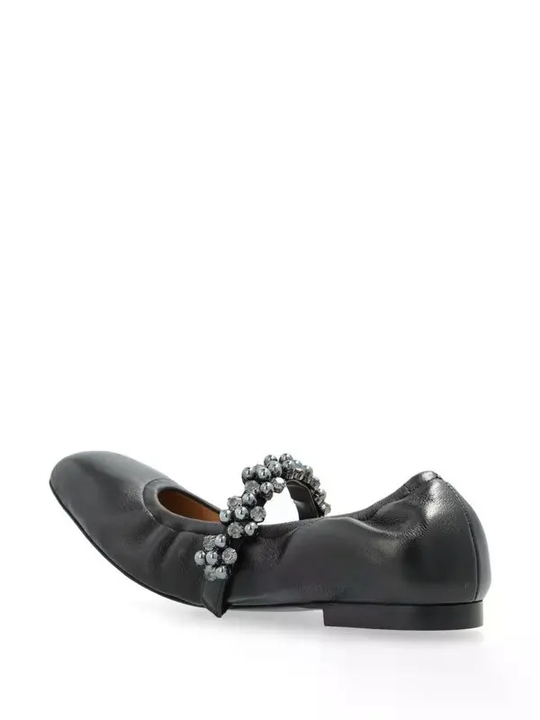 STUART WEITZMAN Rhinestone Embellished Ballet Flats
