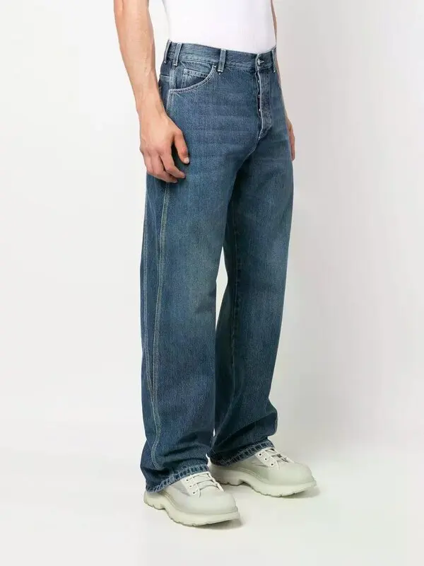 Alexander McQueen Wide-leg Panelled Jeans