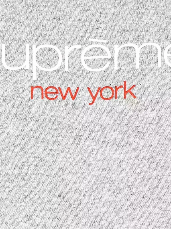 Supreme Classic Logo Crewneck - Grey