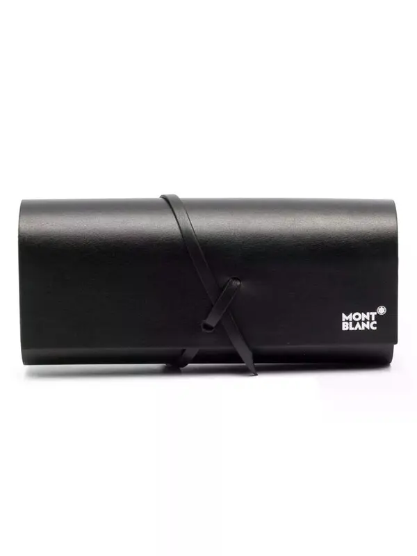 Montblanc Square Frame Sunglasses With -tone Logo Plaque