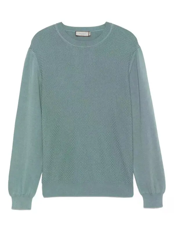 Canali Crew Neck Sweater - Green