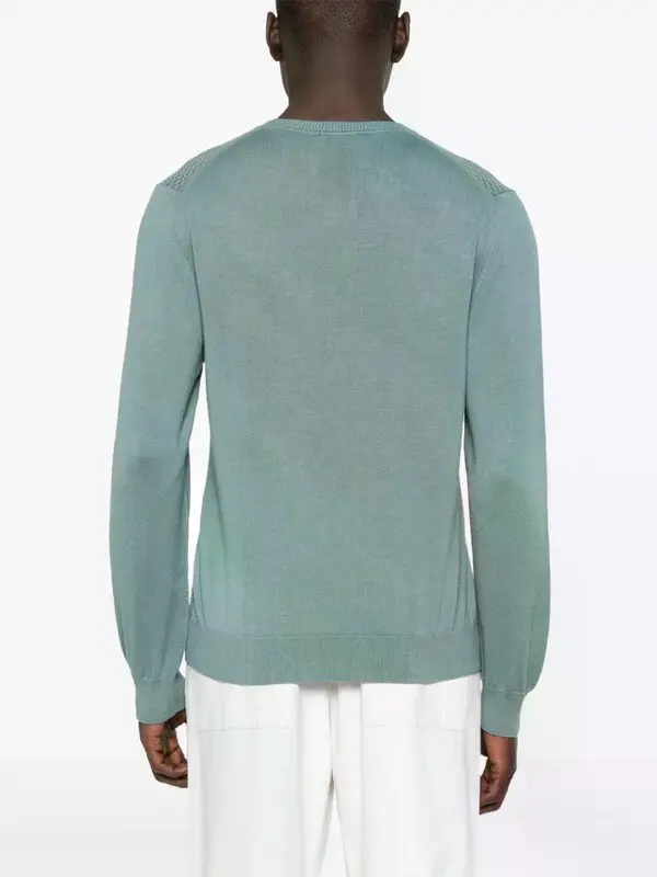 Canali Crew Neck Sweater - Green