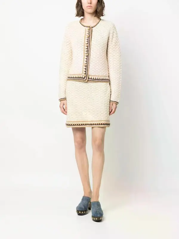 Tory Burch Round Neck Button-up Cardigan