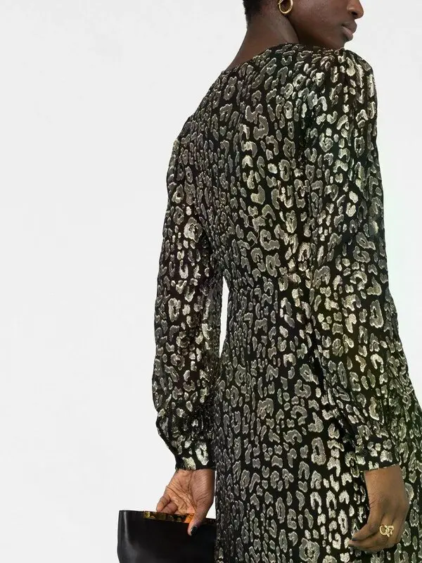 Michael Kors Leopard Jacquard Mini Dress