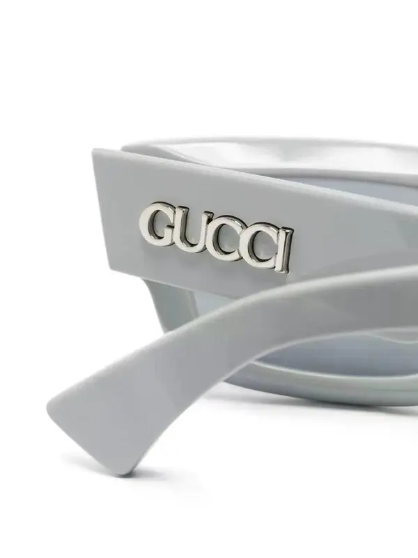 Gucci Rectangle Frame Sunglasses - Grey