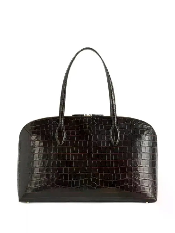 TOTEME Crocodile-embossed Tote Bag - Brown