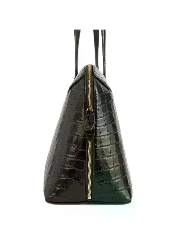 TOTEME Crocodile-embossed Tote Bag - Brown