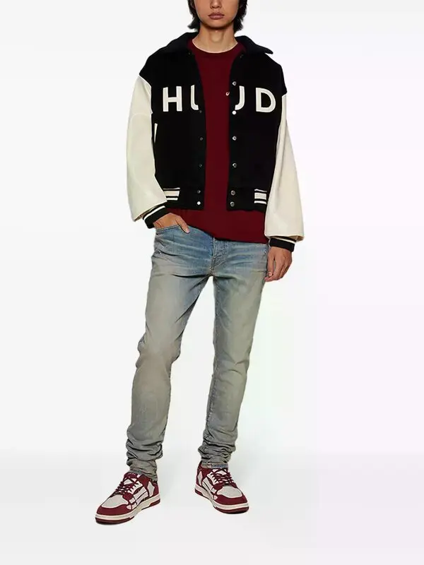 Rhude Collegiate Bomber Jacket - Black