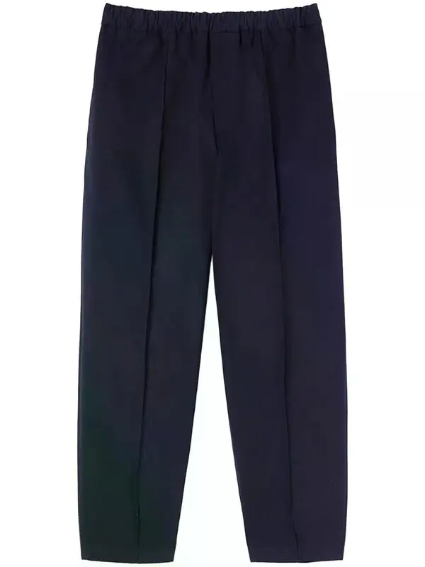 JIL SANDER Tapered Cropped Cotton Trousers