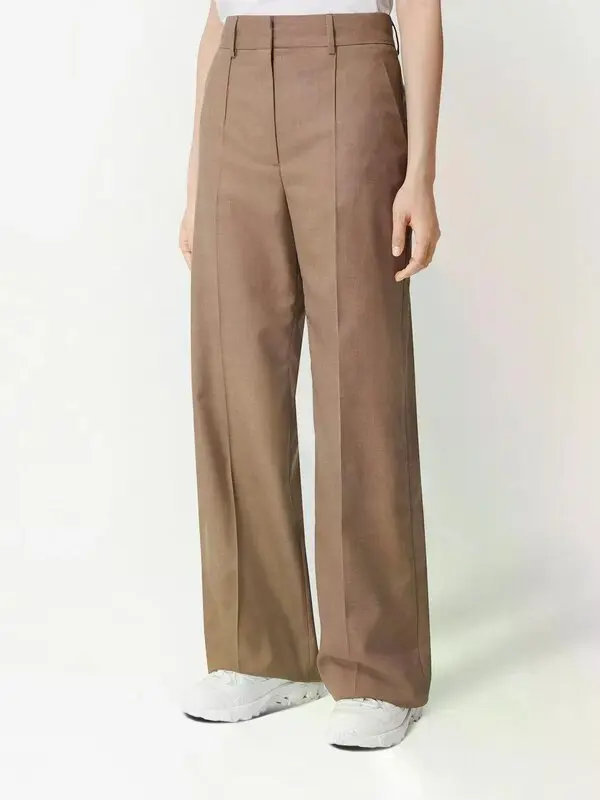 Burberry Wide-leg Wool Trousers