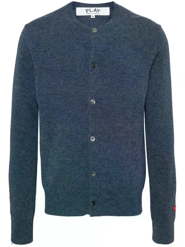 Play Comme Des Garcon Wool Cardigan