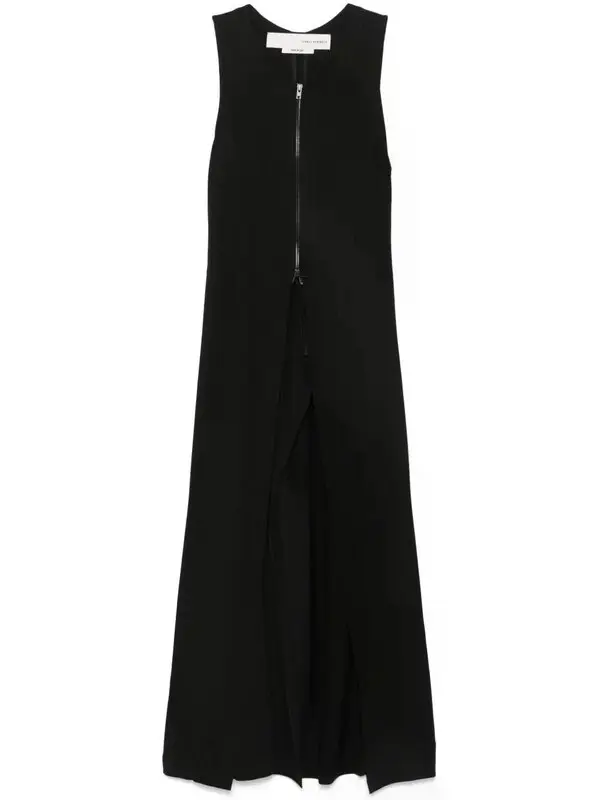Isabel Benenato Sleeveless Zip-up Maxi Coat