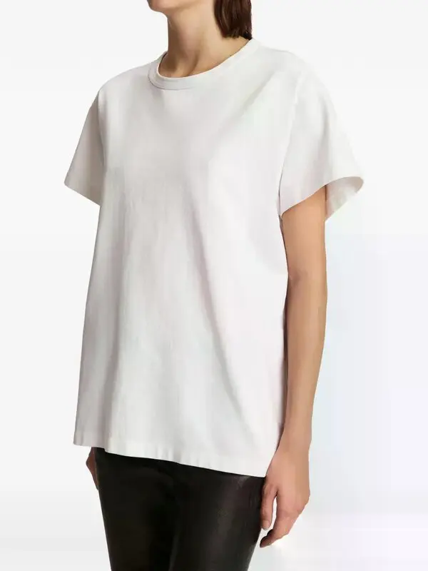 Khaite Maeve Crewneck Short Sleeve T-shirt - White