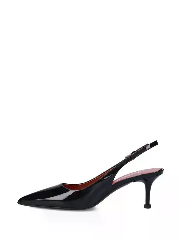 Premiata Patent Leather Slingback Pumps - Black