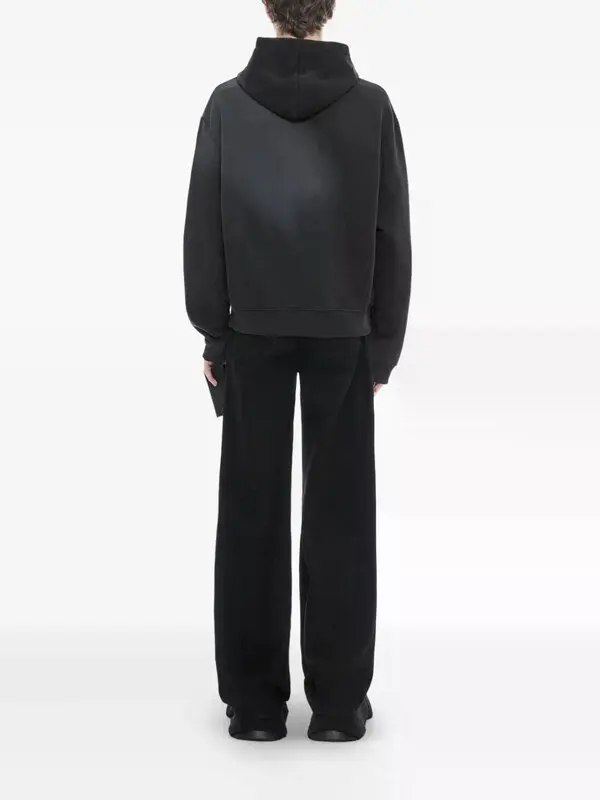 HELIOT EMIL Graphic-print Hoodie - Black