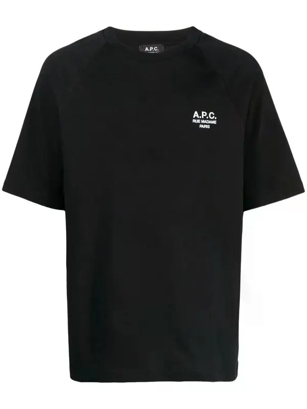 A.p.c. Willy Logo-embroidered Cotton T-shirt - Black