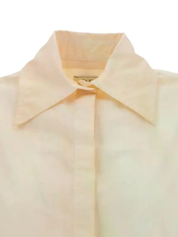 QUIRA Cotton Shirt With Classic Collar And Buttoned Cuffs