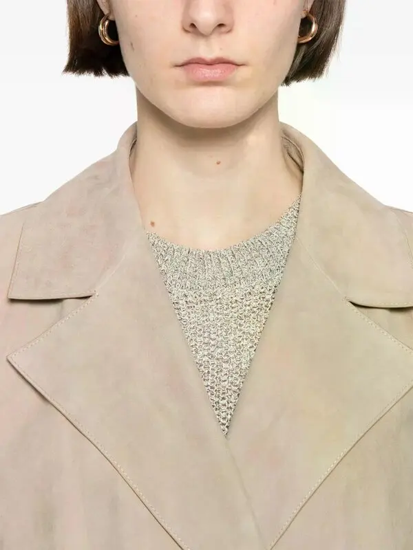 Herno Suede Belted Coat