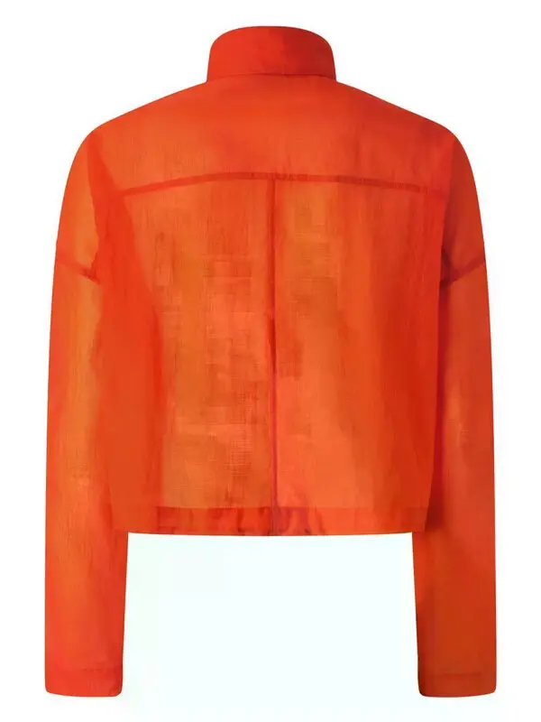 Pinko Logo-embroidered Cropped Jacket