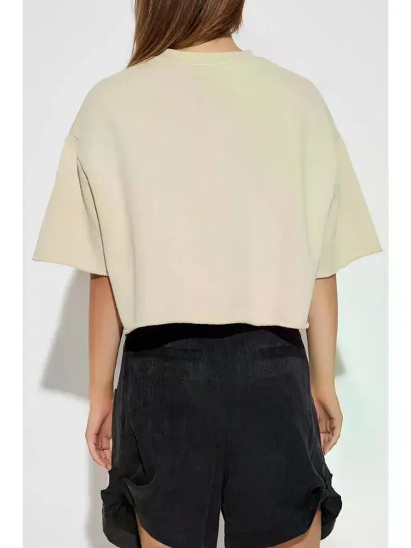 IRO PARIS Linda" Cropped Logo Print T-shirt