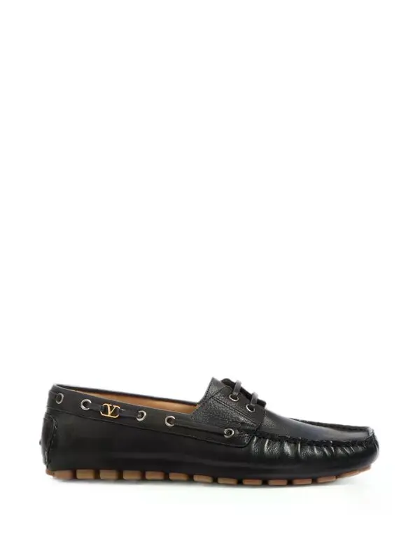 Valentino Garavani Fastaway Driver Loafers - Black