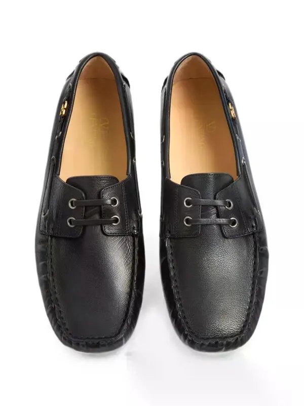 Valentino Garavani Fastaway Driver Loafers - Black