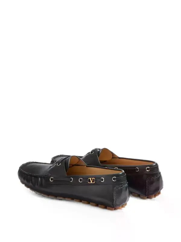 Valentino Garavani Fastaway Driver Loafers - Black