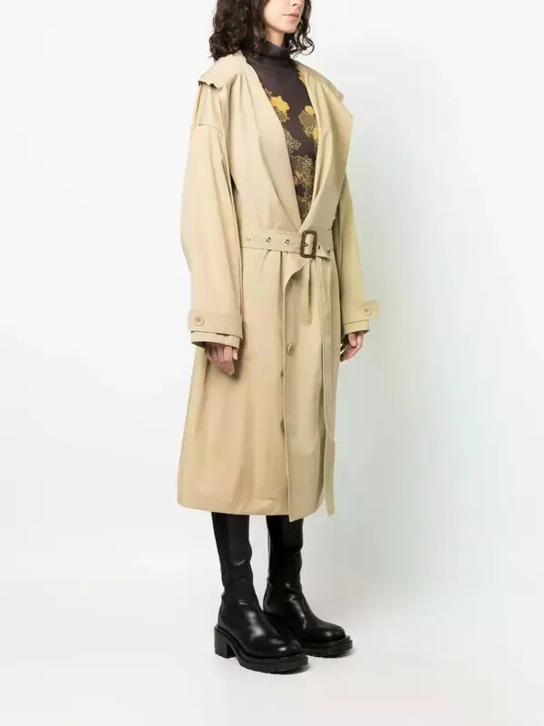 JW Anderson Hooded Double-breasted Trench Coat