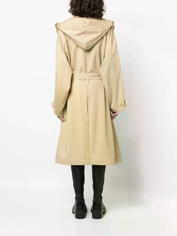 JW Anderson Hooded Double-breasted Trench Coat