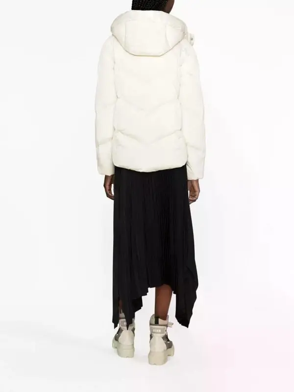 Woolrich Hooded Padded Down Jacket - Neutrals