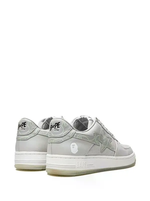 A BATHING APE Sta™ #1 M2 Calf Leather Sneakers - Grey
