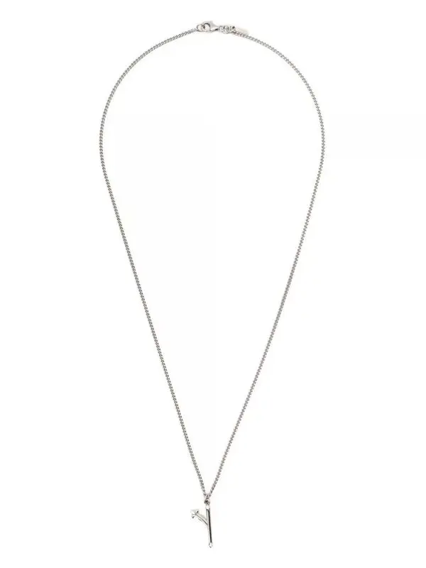 Emanuele Bicocchi Sterling Alphabet Pendant Necklace
